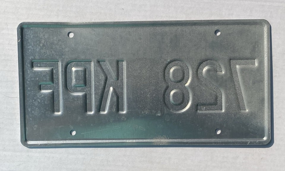 Saskatchewan Canada License Plate #728 KPF Wheat "Land of Living Skies ...