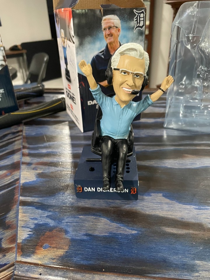 DAN DICKERSON DETROIT TIGERS 25TH SEASON TALKING BOBBLEHEAD NEW IN BOX ...