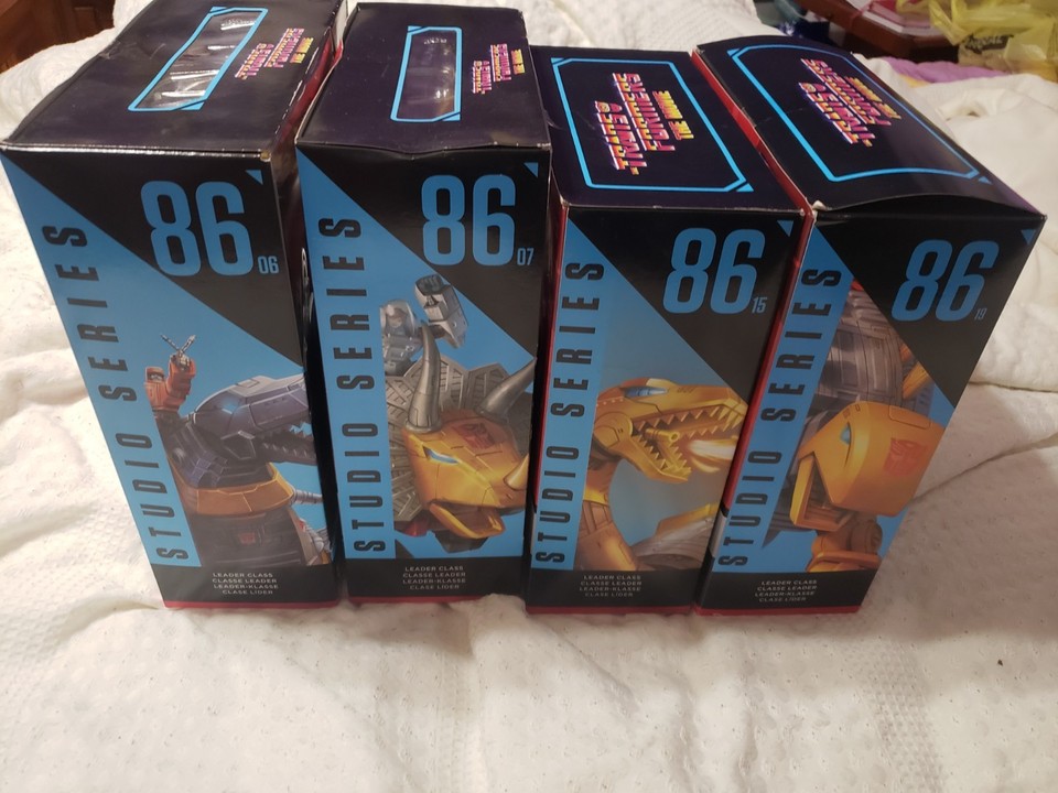 Transformers Studio Series 86 Dinobots Lot of 4, Grimlock, Snarl ...