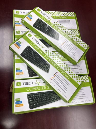 Techly Keyboard 105 Key US Layout Windows Compatible Classic Design | eBay