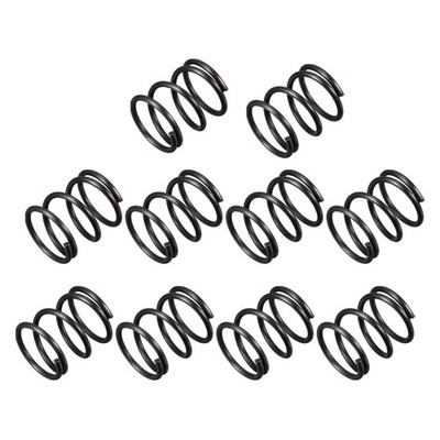 Compression Spring 1.2mm Wire Dia13mm OD 15mm Free Length Black 10Set ...