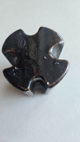 Vintage GUY WIRE small brown Ceramic/Johnny Balls Electrical INSULATOR ...