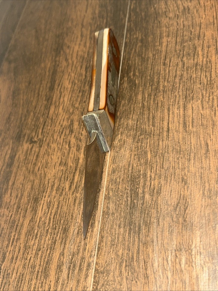 Schrade Old Timer 1560T USA Fixed Blade Knife Little Finger Full Tang W ...