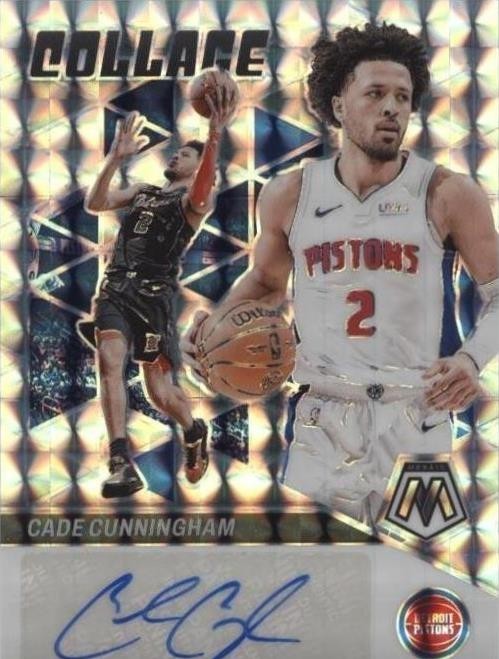 2023-24 Panini Mosaic - Collage Autographs Mosaic Cade Cunningham #CM ...