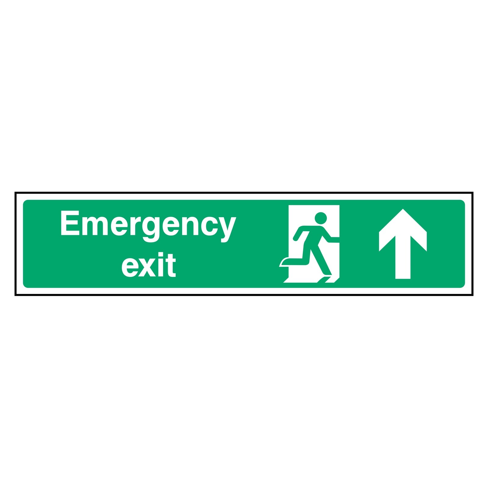 Emergency Exit Up Sign or Self Adhesive Decal EMER0025 | eBay