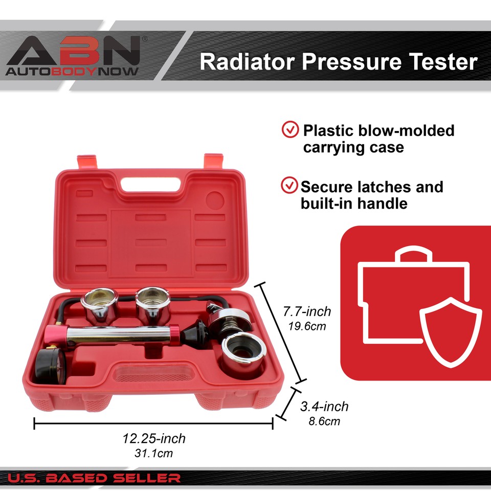 ABN | Radiator Pressure Tester Kit Coolant Tester Radiator Cap Tester ...