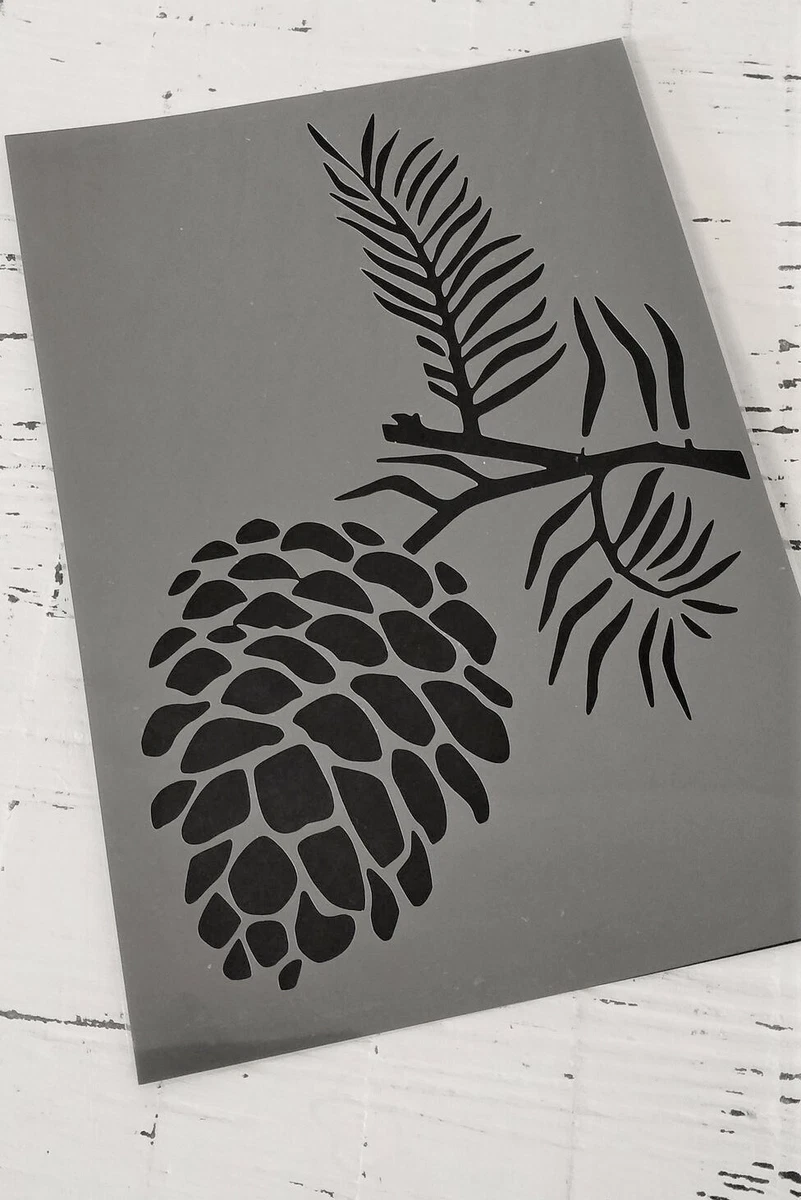 Pine Cone Stencil