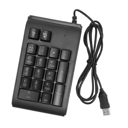 USB Wired Numeric Keypad 19 Keys Number Pad Waterproof RGB Backlight ...