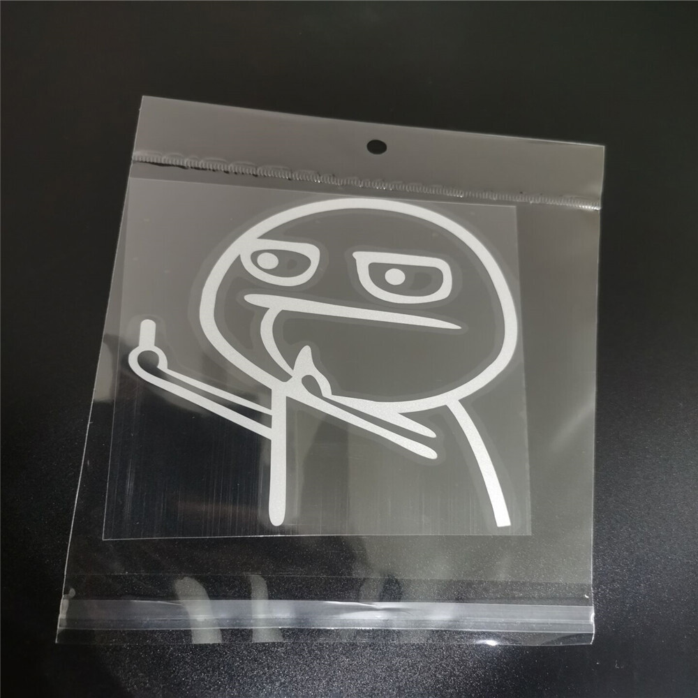 1x Car Sticker Accessories Funny Two Middle Finger Vinyl Sticker Window ...