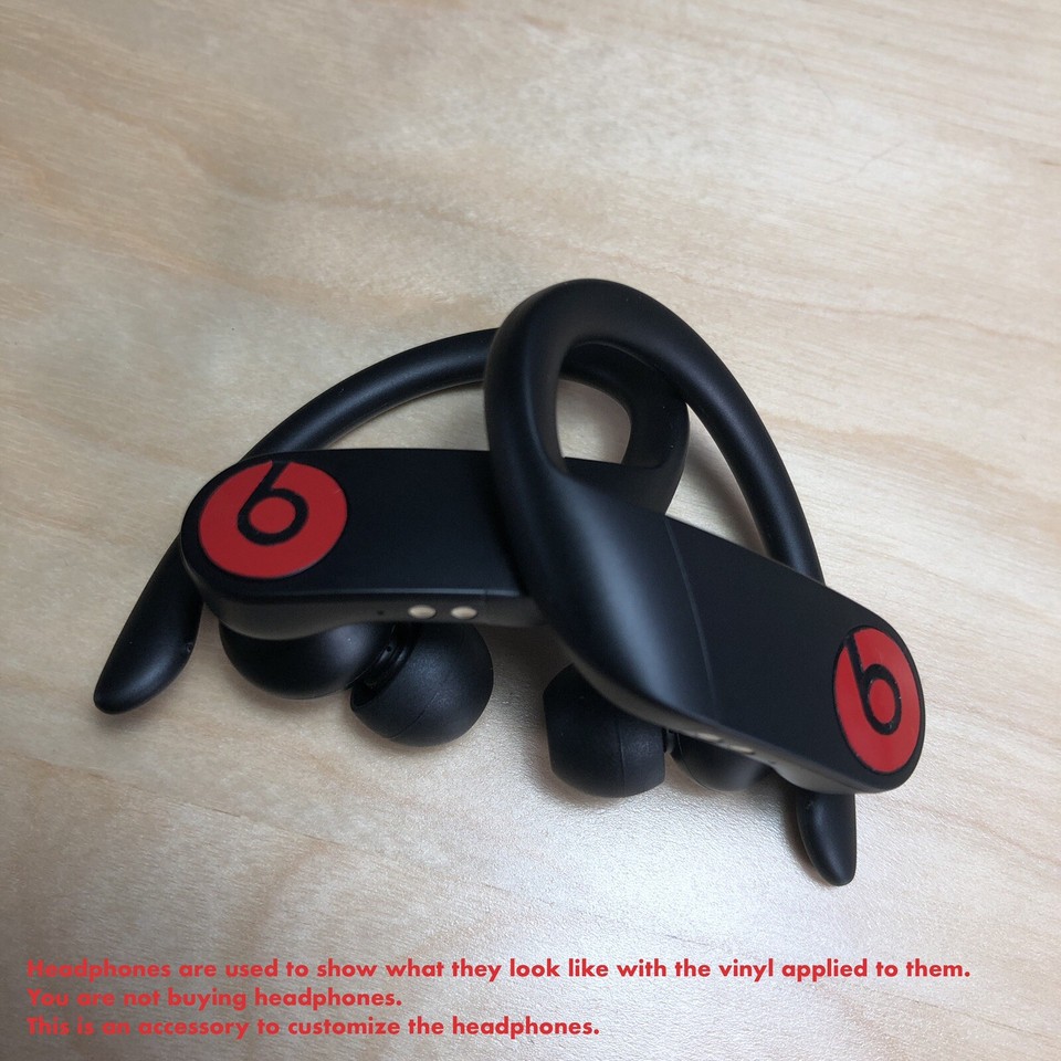 Red 3 Pack Skin Sticker Vinyl Decal Made for Powerbeats Pro Case Beats ...