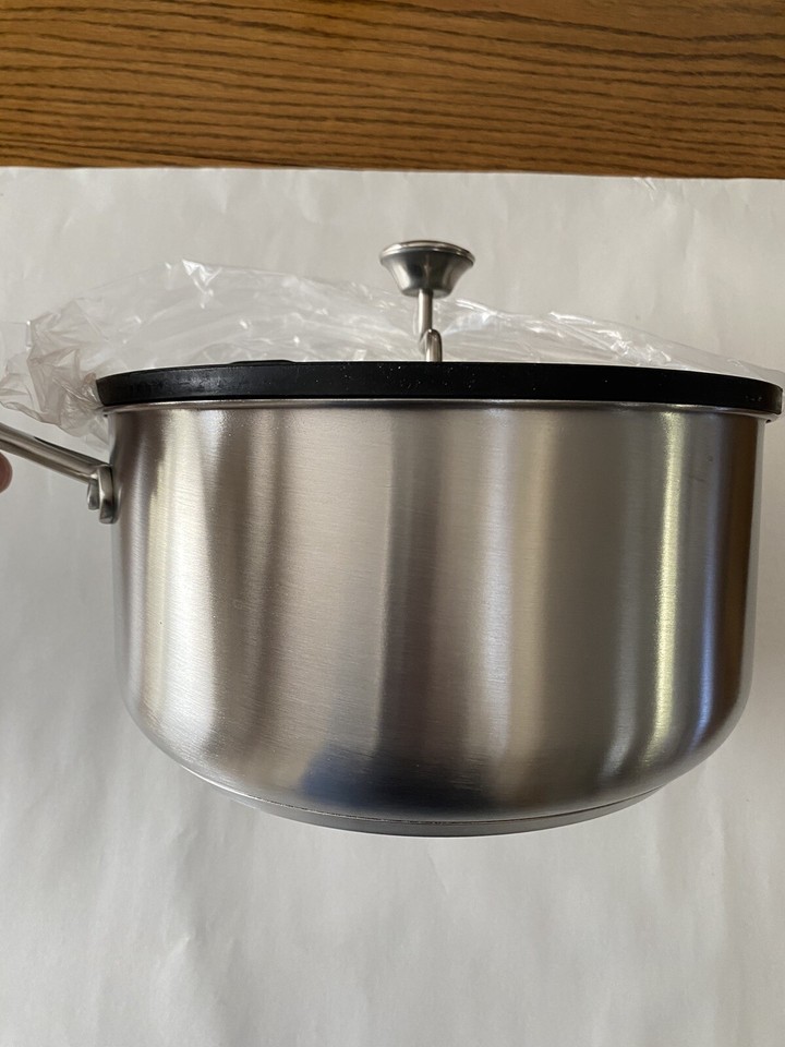 Zippy Pop Stainless Steel Stovetop Popcorn Popper 5.5 Qt Snack Maker ...