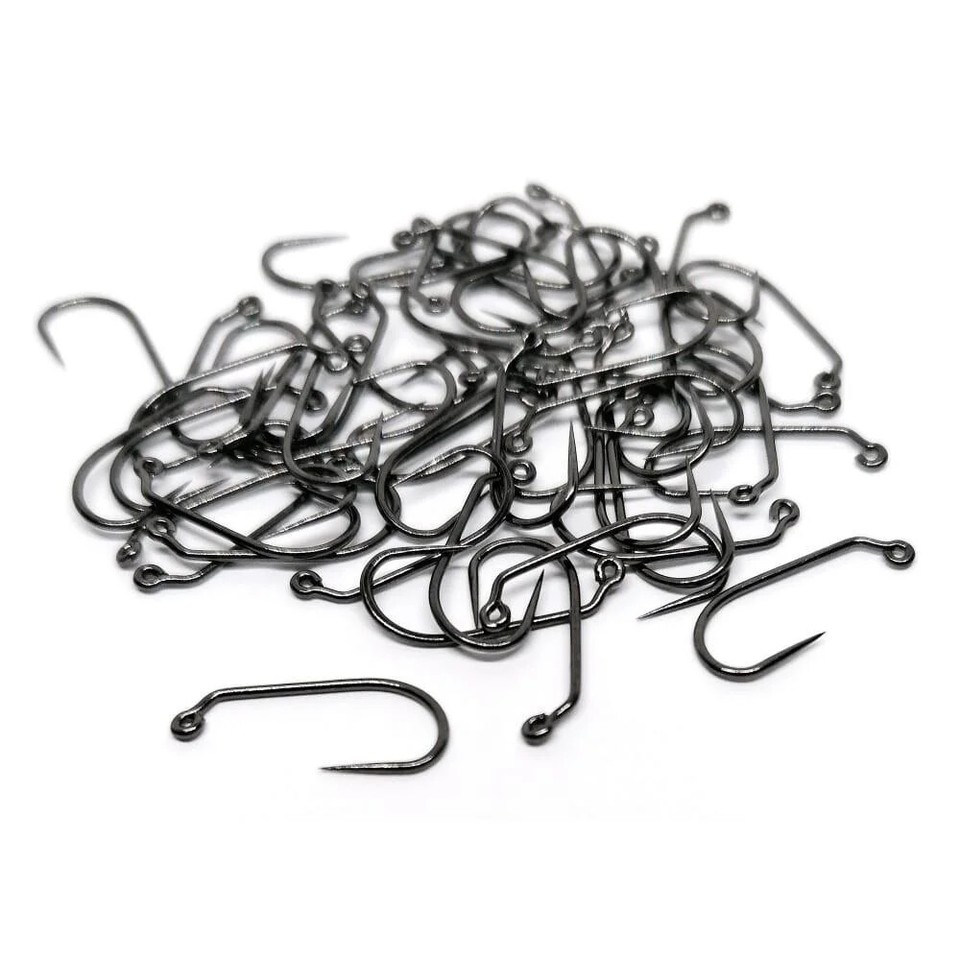 Fly Tying 50x Bronze Hooks ALL SIZES Jig, Dry, Wet Fly, Lure, Long ...