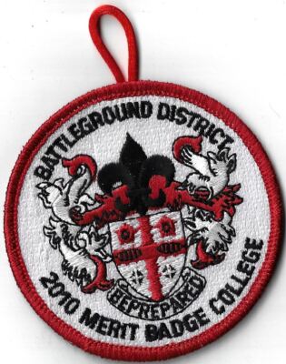 2010 Merit Badge College Be Prepared Battleground District RED Bdr. [X ...