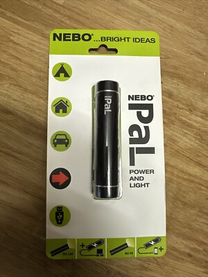 NEBO PAL BLISTER Rechargeable Flashlight 50lm 60m NB6227 | eBay UK