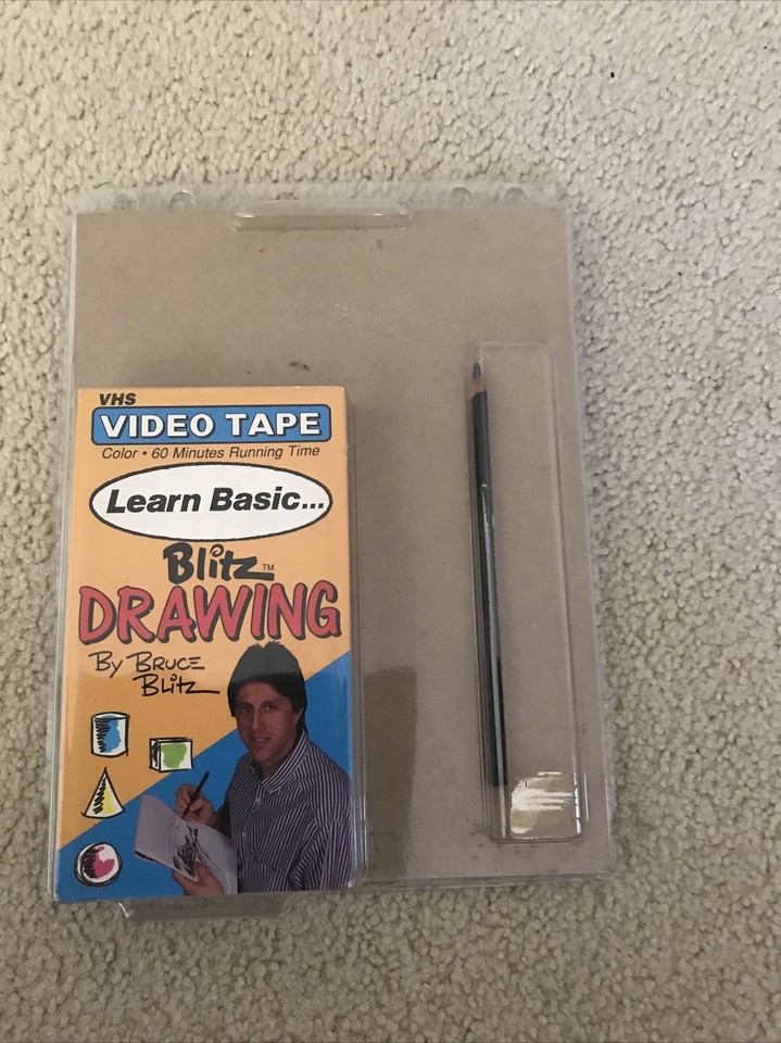 Vtg Blitz Video Drawing Kit by Bruce Blitz, VHS | eBay