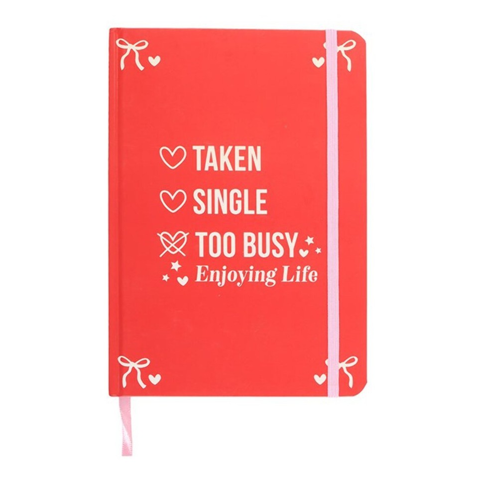Single, Taken, Too Busy Enjoying Life A5 Notebook | eBay UK