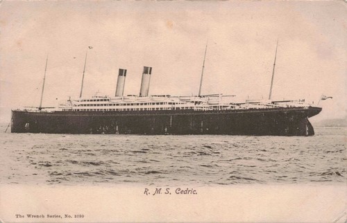 RMS Cedric Wrench Series #3180 White Star Line Ocean Liner Vintage ...
