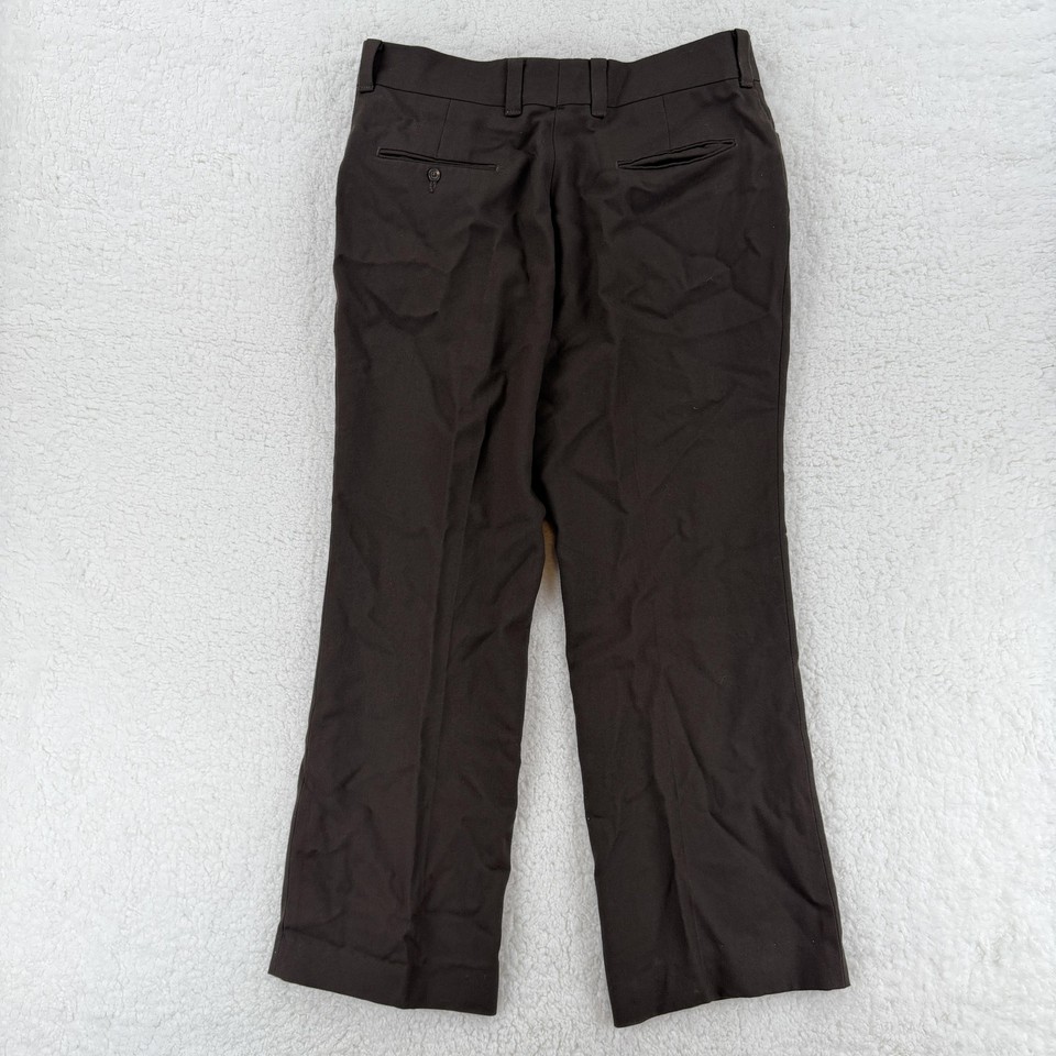 Vintage Levis Panatela Pants Mens 34x30 Brown Dress Slacks Polyester ...