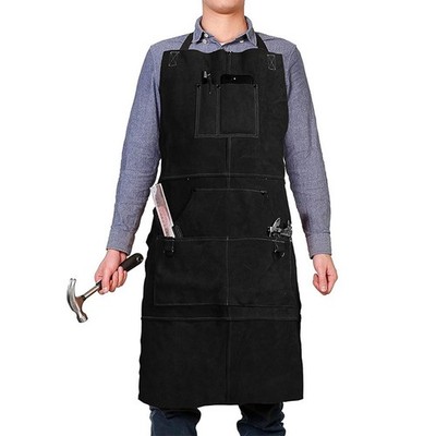 Leather Work Safety Apron for Welders with Comfortable Weight ...