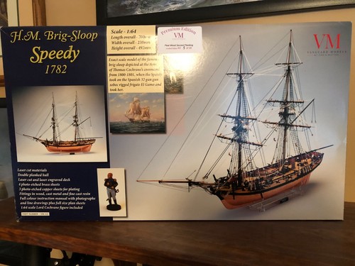 H. M. Brig-Sloop "Speedy" by Vanguard Models, Wooden Model Ship Kit | eBay