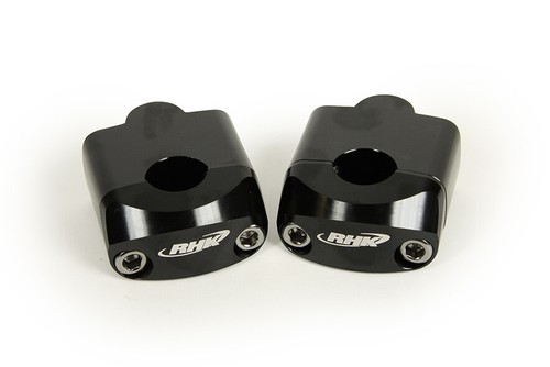RHK Black 7/8" Handlebar 35mm Riser Solid Style Bar Mount Kit Universal ...