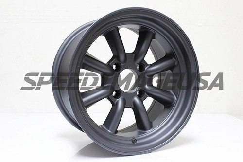 ROTA WHEELS RKR 15X8 +0 4X114.3 MAG BLACK FITS DATSUN 240Z TOYOTA AE86 ...