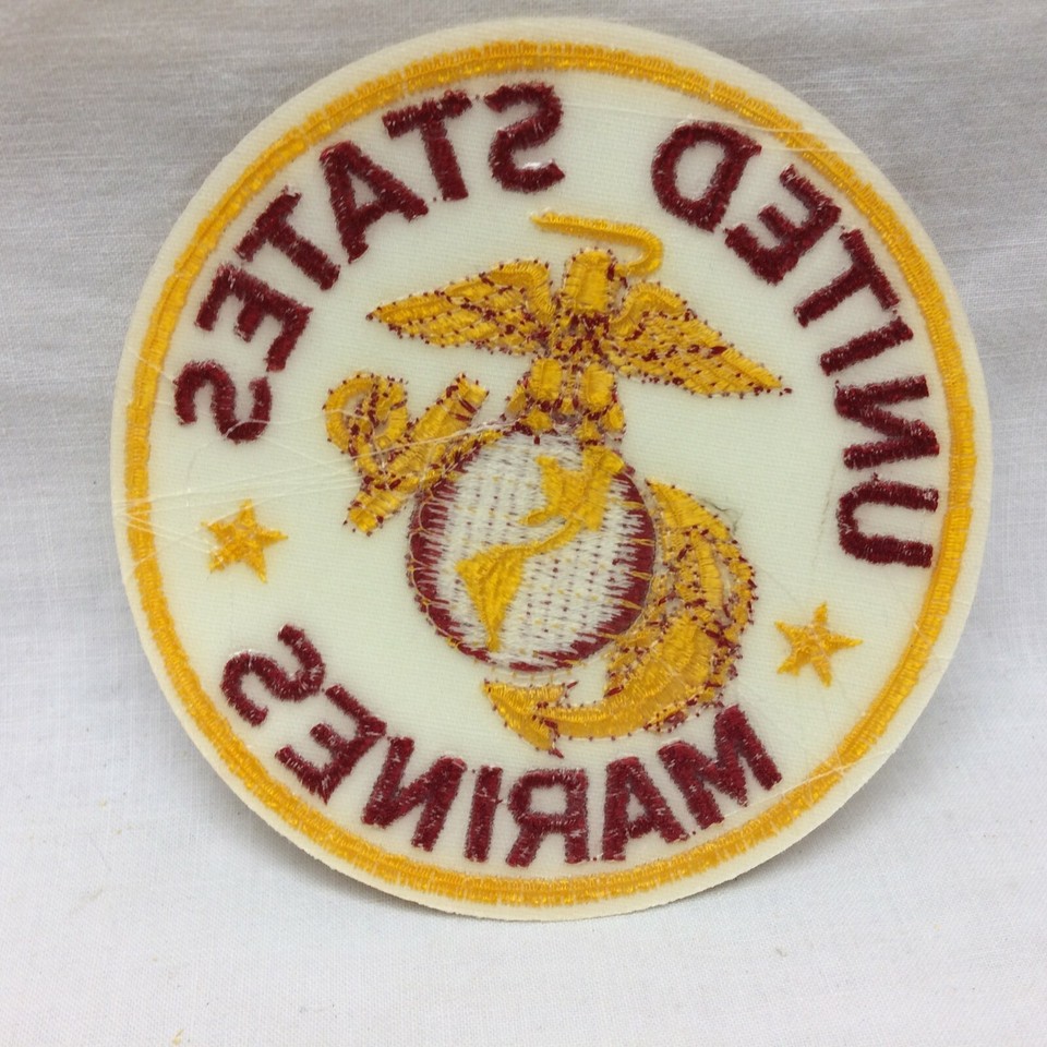 Military Patch Badge USMC Marine Corps Large EGA Plastic Back Variant ...