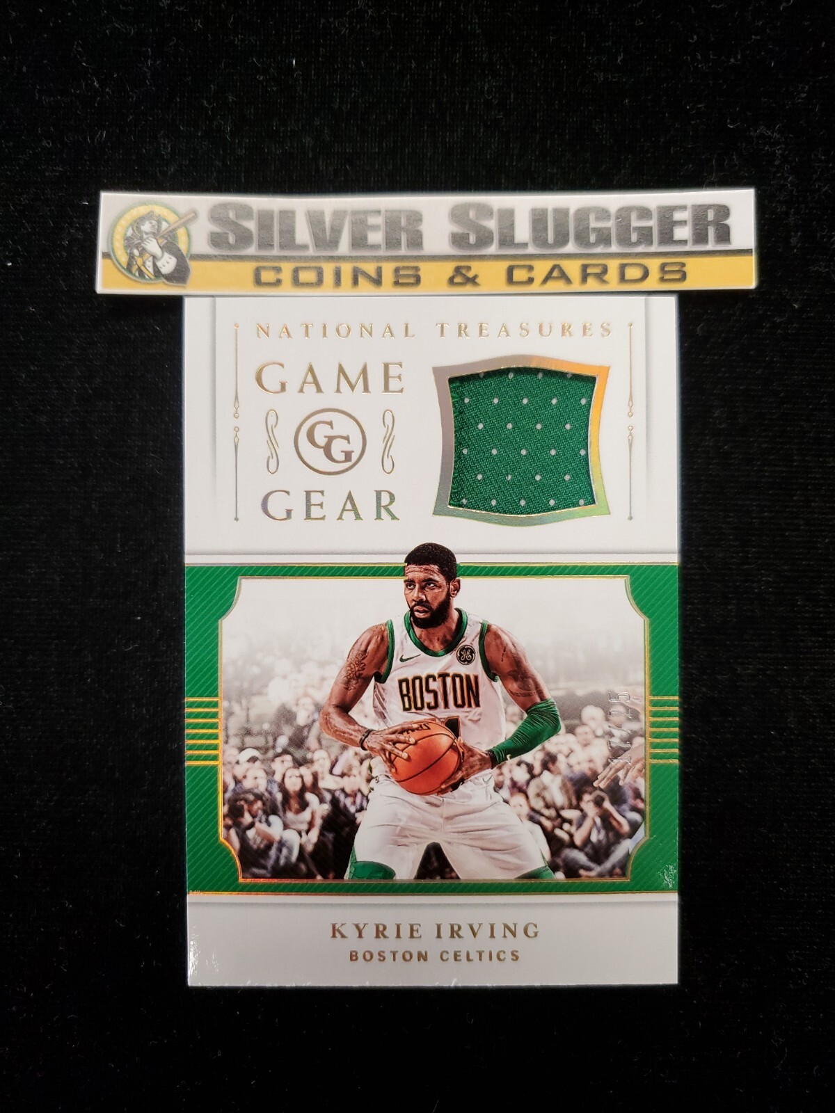 2018-19 Kyrie Irving National Treasures Game Gear Game Worn Jersey ...
