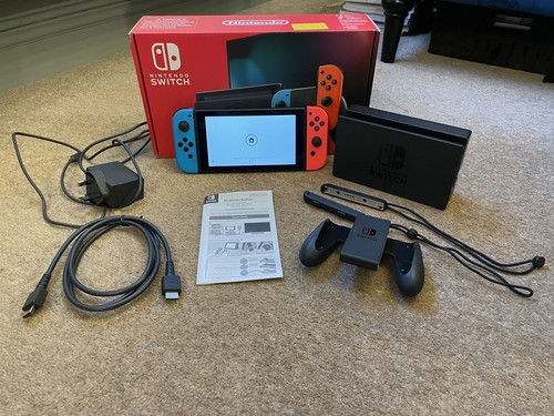 Nintendo Switch 32 GB Console - Neon Blue/Red Boxed | eBay