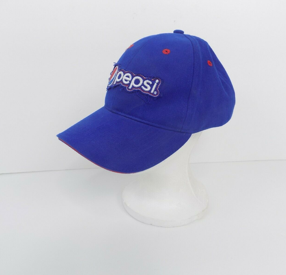 Pepsi Cola Logo PepsiCo Advertising Collectible Blue Snapback Hat Cap ...