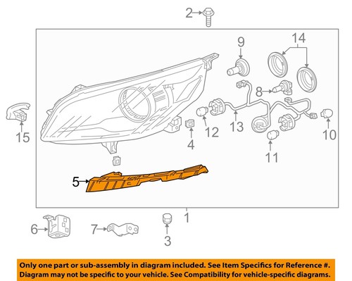 GM OEM 13-16 Malibu Limited-Headlamp Assy Lower Support 23237127 | eBay