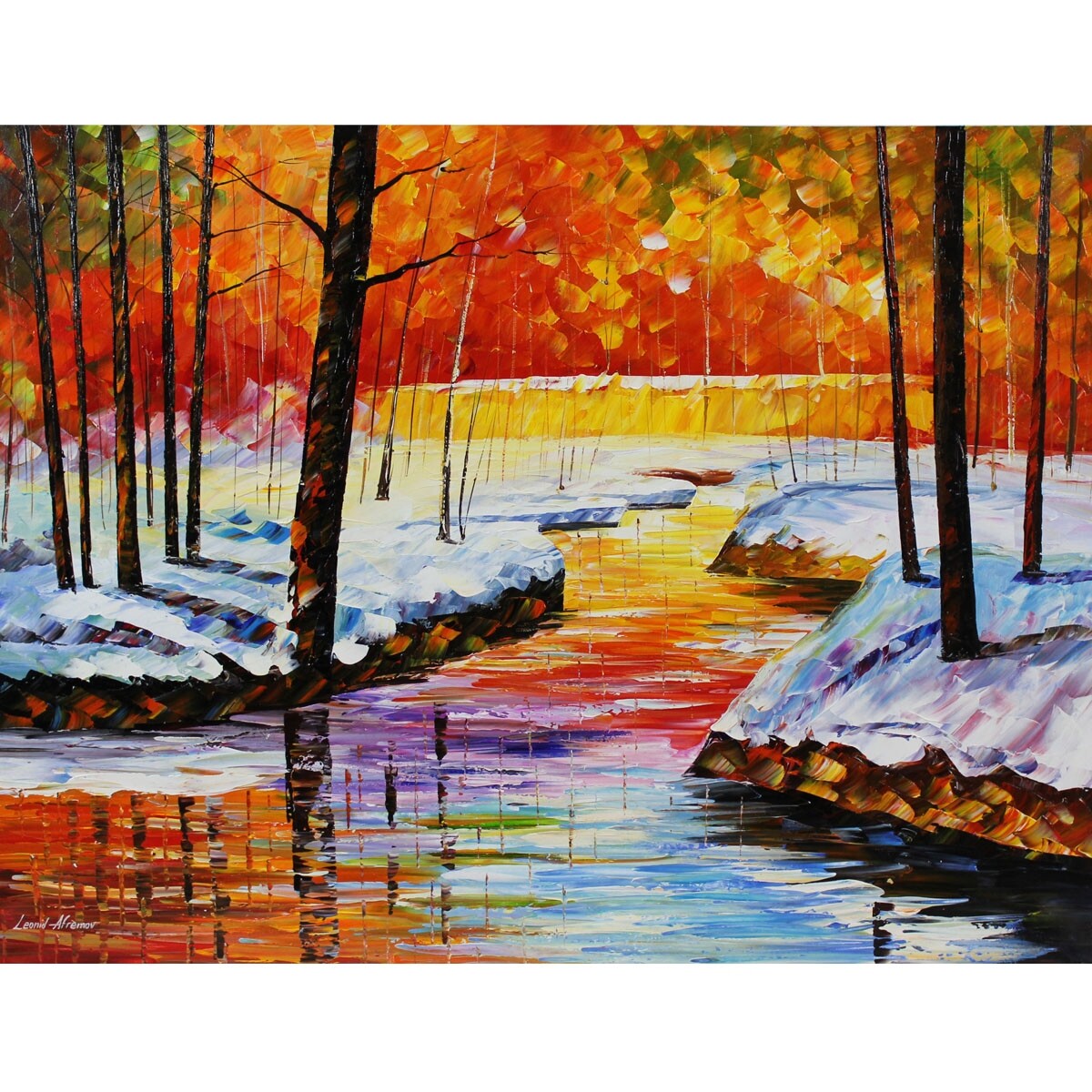 Leonid Afremov Oil On Canvas Palette Knife Buy Original