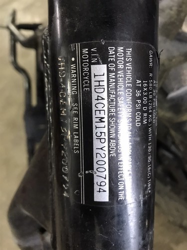 93 Harley Davidson XLH 883 XLH 883 H Sportster Frame Chassis | eBay