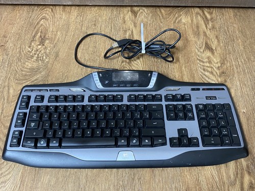 Logitech G15 Gaming Keyboard Y-UW92 Wired USB Illuminated Screen TESTED ...