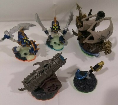 Skylanders Undead Pirate Ship Play Set Silver Dragon Cannon Chop Chop ...