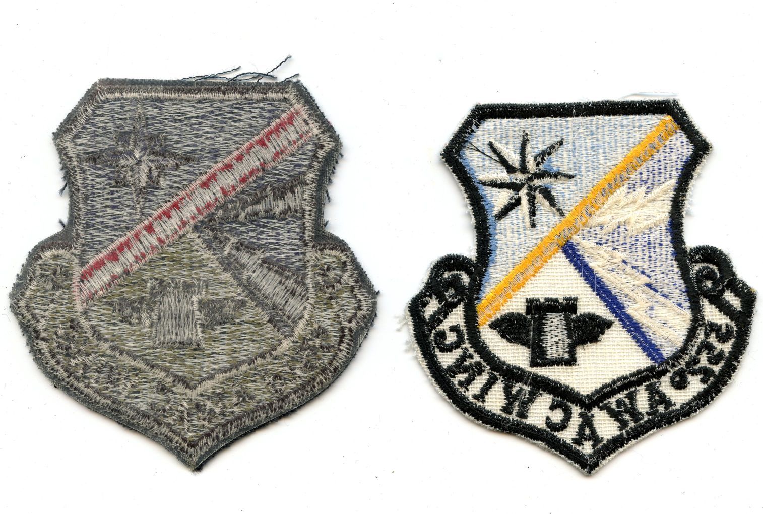 Pair USAF Patches 552nd AWACS Wing Colored & Subdued 1980s | eBay