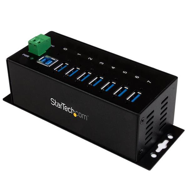 Startech 7 Port Industrial Usb 3.0 Hub - 15kv Esd And 350w Surge ...