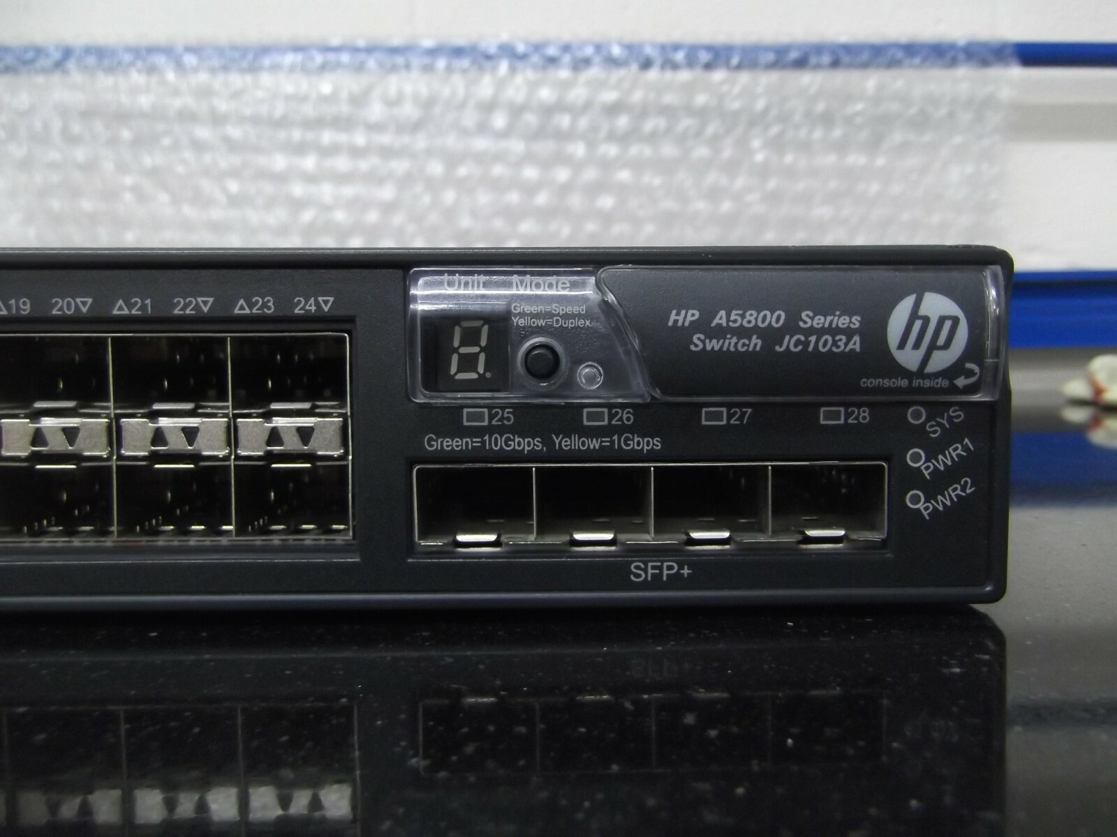 HPE A5800 24G SFP Switch JC103A Fitted HP JC094A Module + 2 X PSU | eBay UK