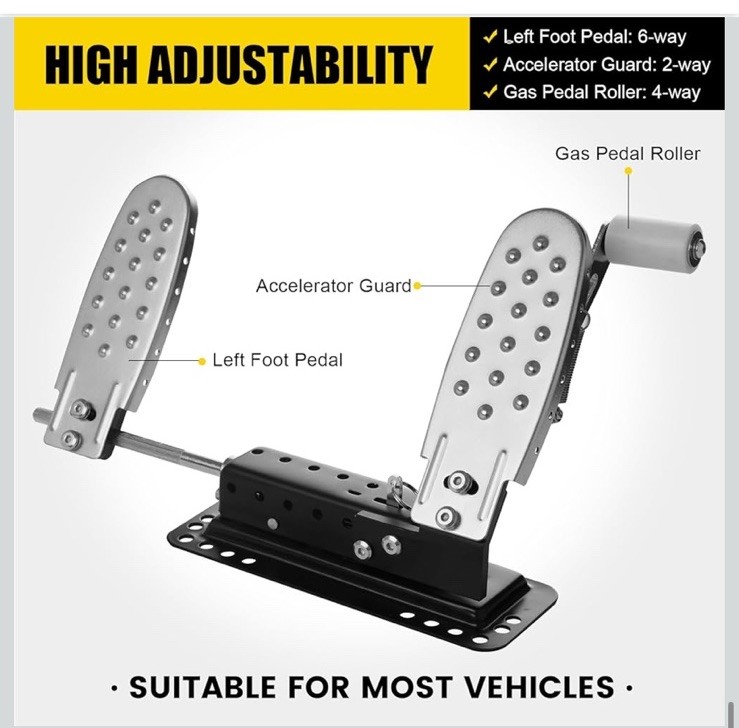 Left Foot Accelerator Gas Pedal LFGP Fixable Drive Assist for Disabled ...