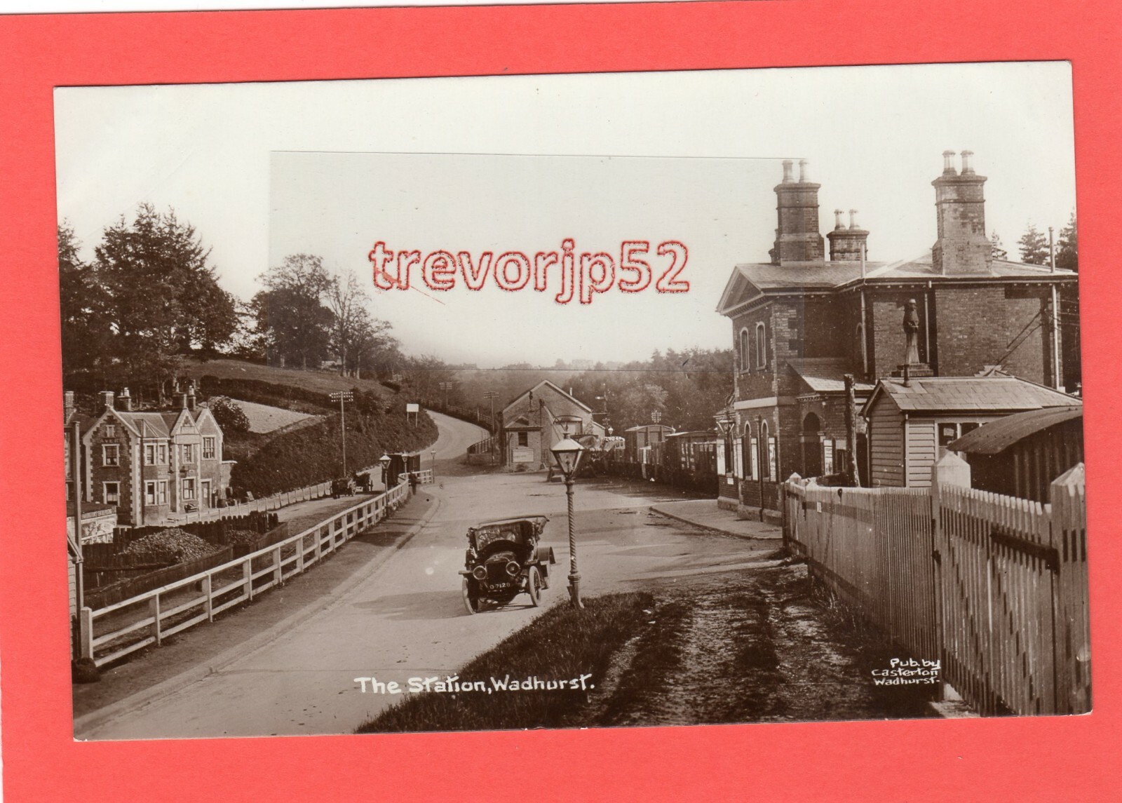 Railway Station Wadhurst Nr Tunbridge Wells RP pc used 1912 Casterton ...