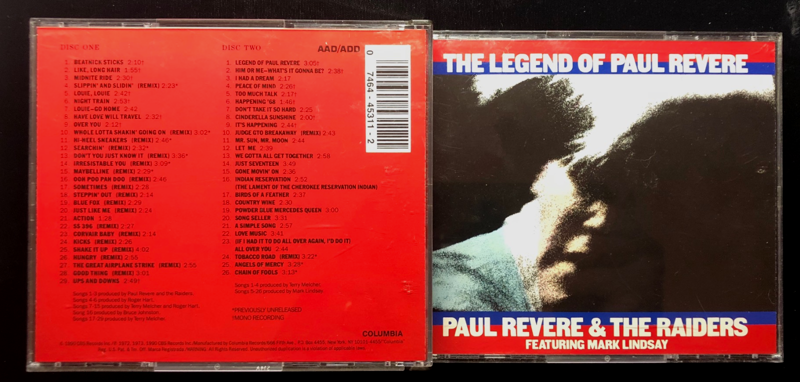 PAUL REVERE & THE RAIDERS THE LEGEND OF 2 DISC AUDIO MUSIC CD SET ...