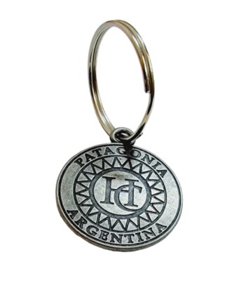 Patagonia Argentina Keychain Souvenir Logo Metal Medallion Disc Keyring ...