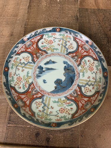 asian plate porcelian hand painted 8” in diameter | eBay