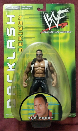 WWF THE ROCK 2001 BACKLASH Series 4 JAKKS Action Figure WWE New DWAYNE ...