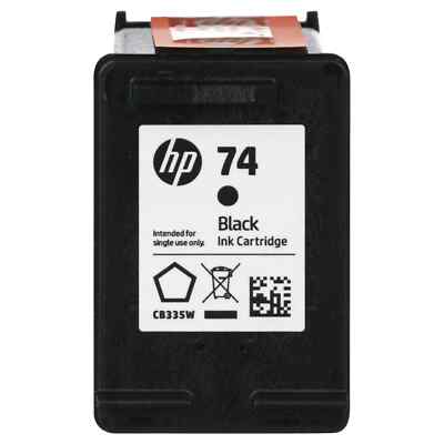 HP 74 Original Inkjet Ink Cartridge Black CB335WN #74 | eBay