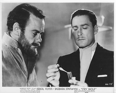 CRY WOLF original 1947 studio lobby publicity still photo ERROL FLYNN ...