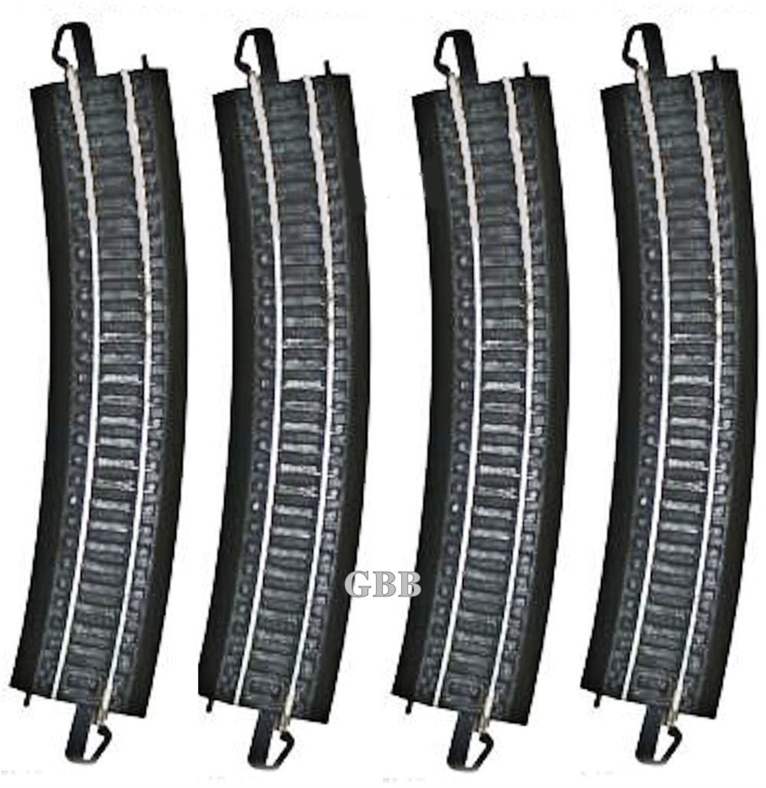 4 Pieces HO 22" Radius Steel Curve E-Z Track Bachmann New 44403 | eBay