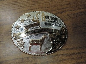 Houston Livestock Show & Rodeo 2011 Champion Lamb Buyer Belt Buckle | eBay