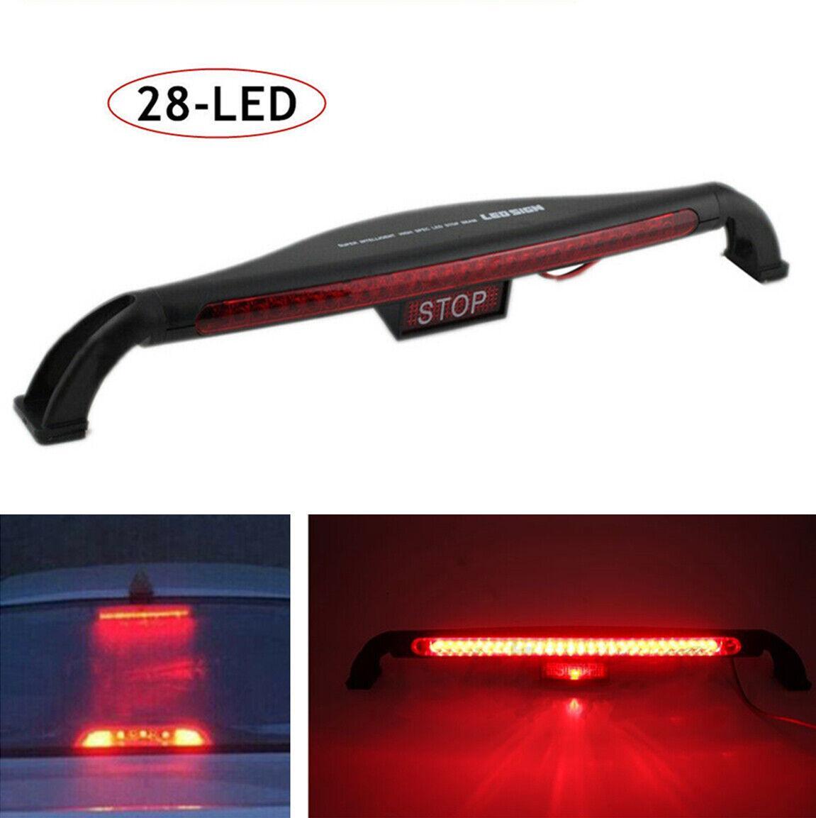 12V Car Modified Rear High-Mount Red 28 LED Third Brake Light Stop ...