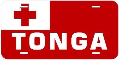 Tonga Flag with Name Novelty Car Tag License Plate | eBay